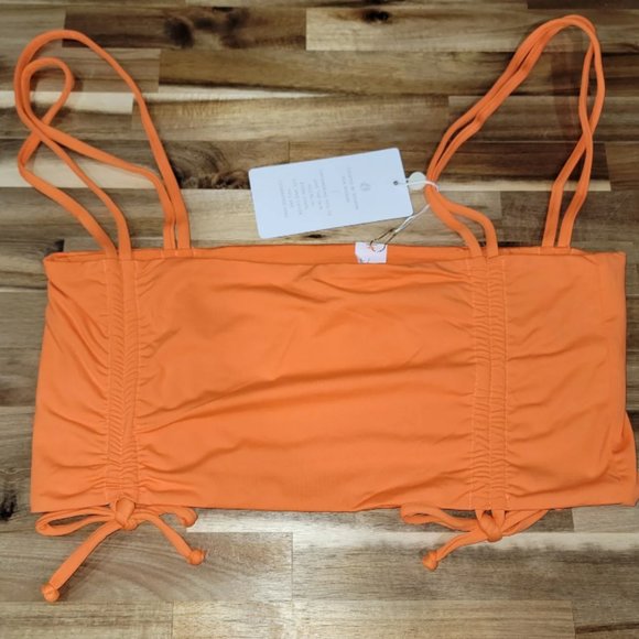 Toluca Swim Toluca Womens Small Orange Swim Suit Top Swim Wear New W Tags Poshmark